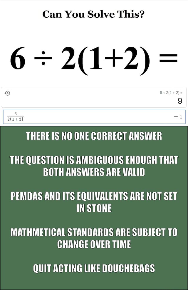 Can You Solve This? al THERE IS NO ONE CORRECT ANSWER THE QUESTION IS ...