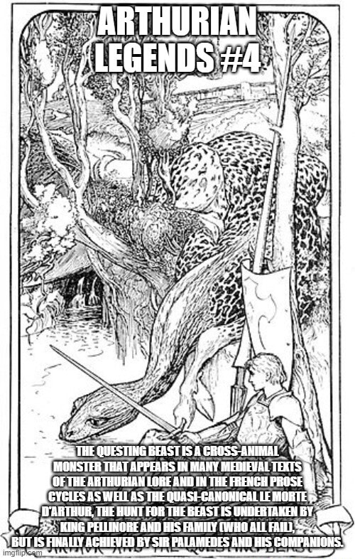 The Questing Beast is a cross-animal monster that appears in many ...