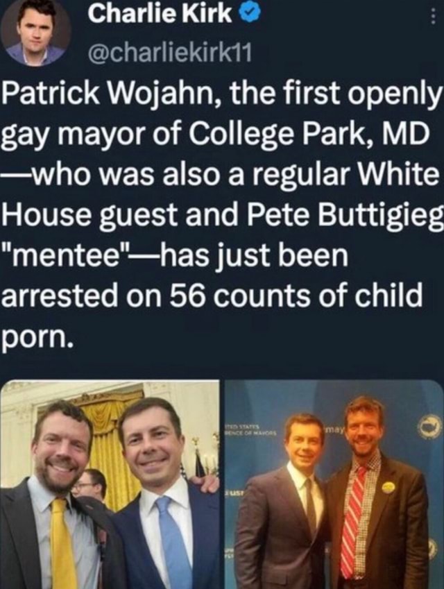 Charlie Kirk @char tek Patrick Wojahn, the first openly gay mayor of ...