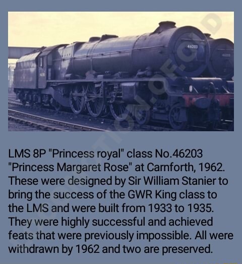 LMS 8P "Princess royal" class No.46203 "Princess Margaret Rose" at ...