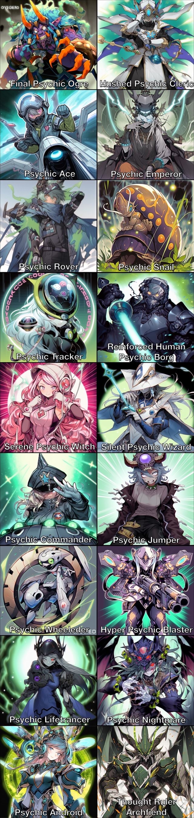 Final Psychic Ogre Psychic SS N. ~ Psychic Ace Psychic Emperor Rsychic ...