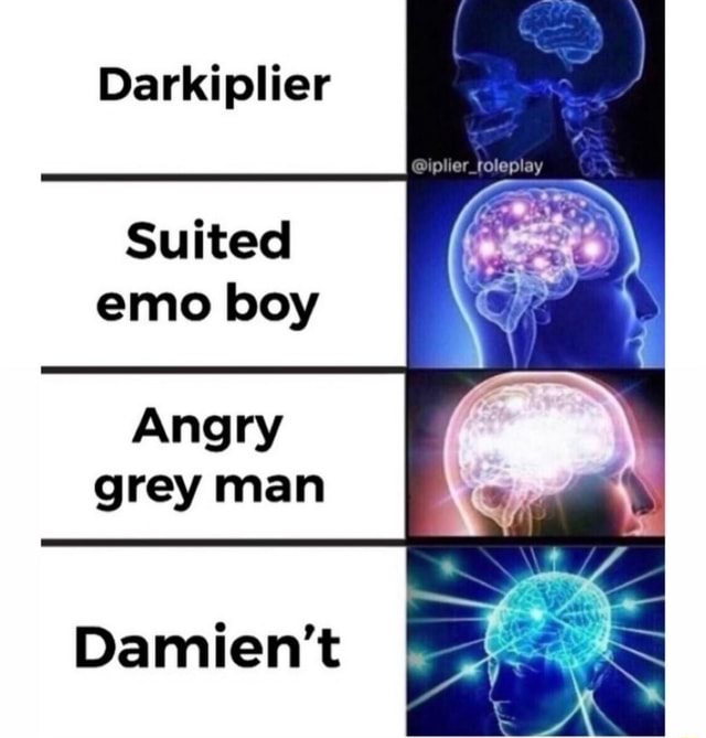 Darkiplier Suited emo boy Angry grey man Damien' - iFunny