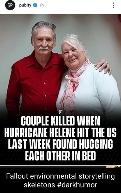 Wive COUPLE KILLED WHEN HURRICANE HELENE HIT THE US LAST WEEK FOUND ...