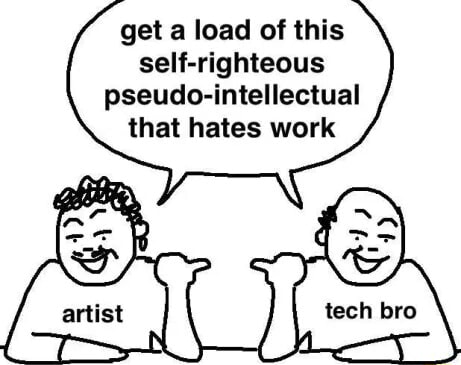 Get a load of this self-righteous pseudo-intellectual that hates work ...