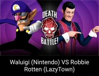 Waluigi (Nintendo) VS Robbie Rotten (LazyTown) - iFunny