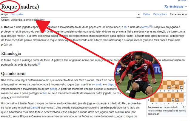 Roque xadrez) 68 línguas v Artigo Discussão Ler Editar Ver histórico ...