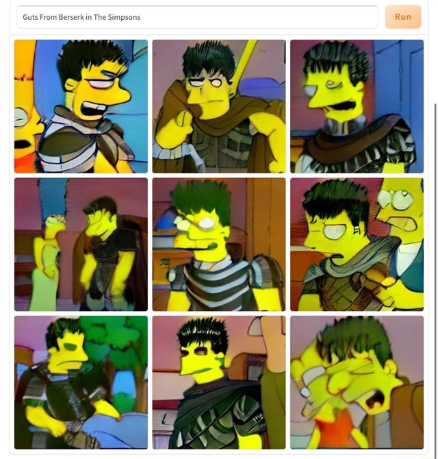 Guts From Berserk in The Simpsons - iFunny