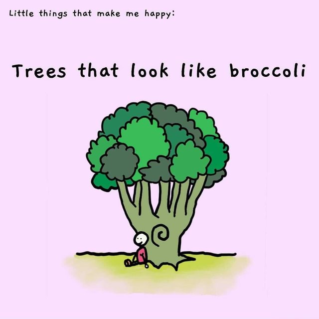 Little things that make me happy: Trees that look like broccoli ...