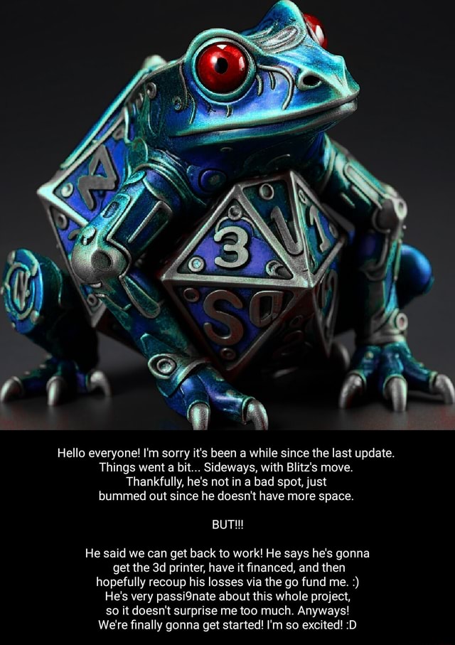 Hello everyone! I'm sorry it's been a while since the last update ...