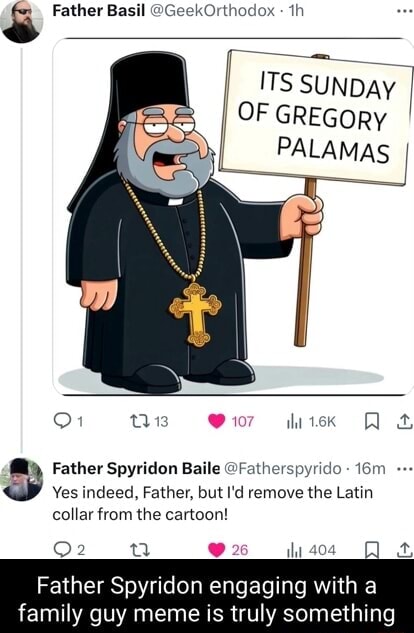 Father Basil @GeekOrthodox th 'TS SUNDAY OF GREGORY PALAMAS 1 hi1ick QS ...