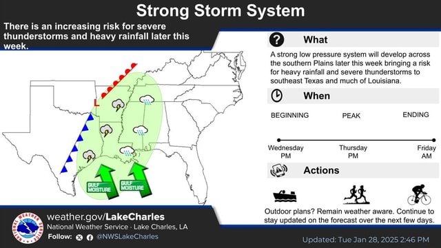 Strong Storm System There is an increasing risk for severe ...