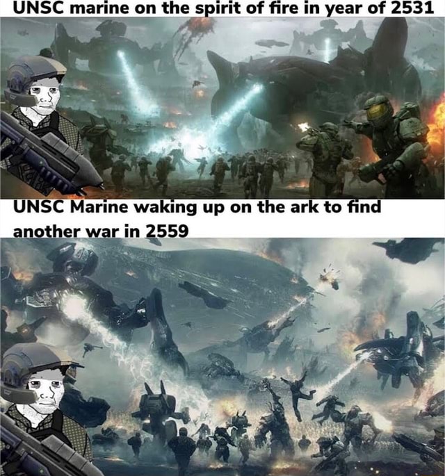 WINS marine on the spirit of fire in year of 2531 waking on - iFunny