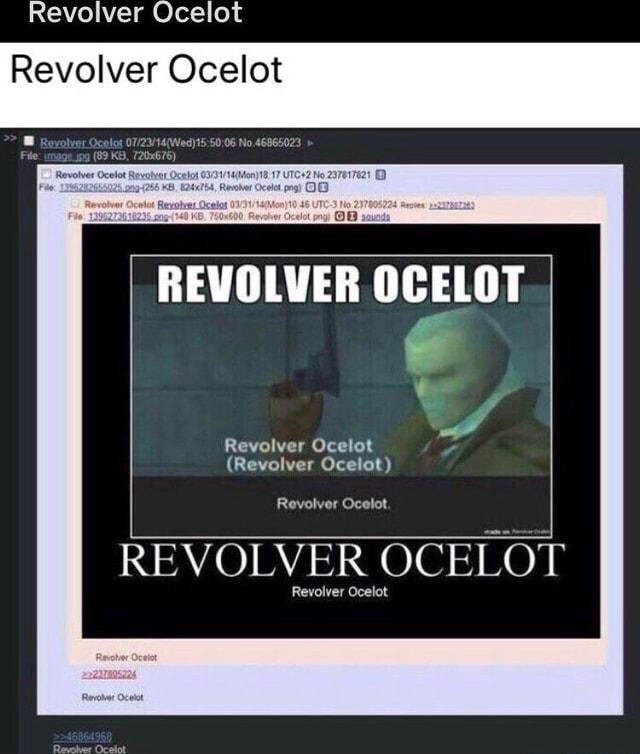 Revolver Ocelot Revolver Ocelot " OB REVOLVER OCELOT I Revolver Ocelot ...