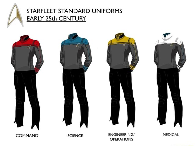#startrek #inktober - STARFLEET STANDARD UNIFORMS EARLY 25th CENTURY ...