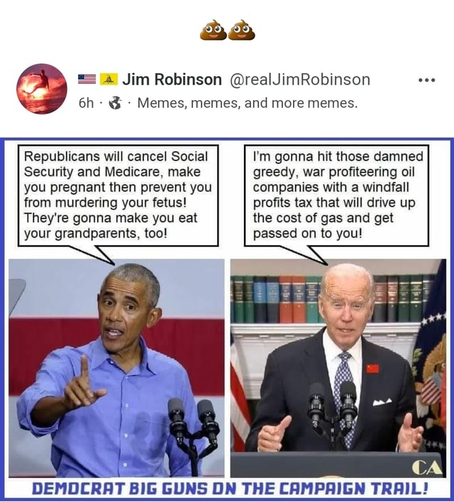 Ad = a Jim Robinson @realJimRobinson Memes, memes, and more memes ...