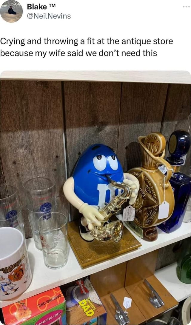 Blake Crying and throwing a fit at the antique store because my wife ...