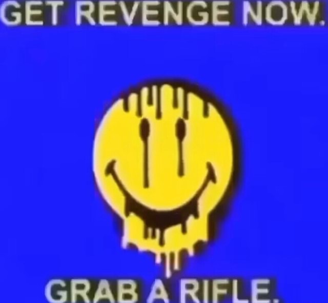GET REVENGE NOW. I GRAB A RIFLE. - iFunny