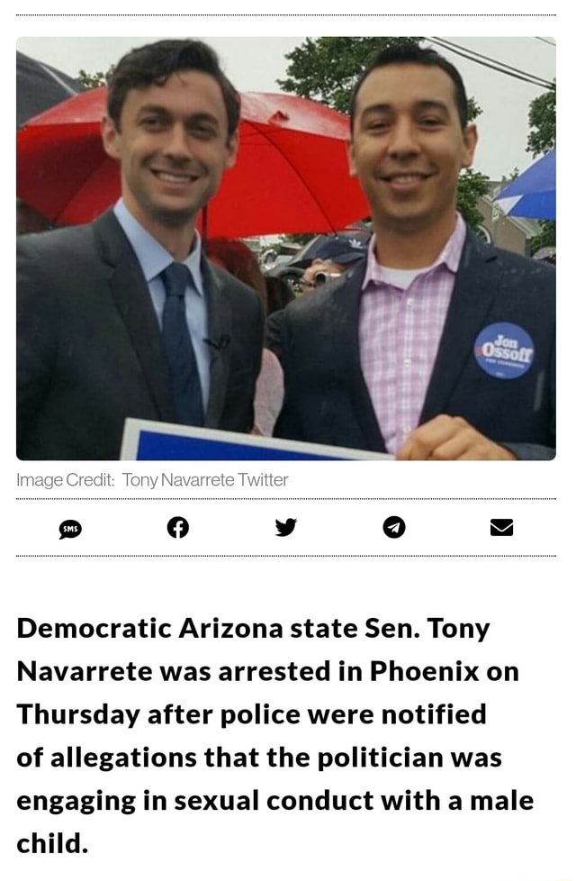 Tony Navarrete Twitter Democratic Arizona state Sen. Tony Navarrete was ...