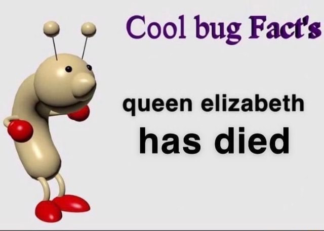 Cool bug Fact's queen elizabeth has died - iFunny