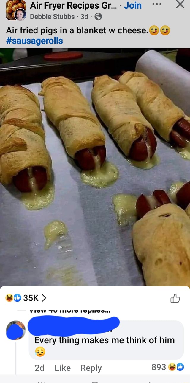 Air Fryer Recipes Gr...- Join Debbie Stubbs - - @ Air fried pigs in a ...