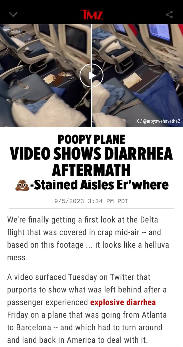 X/ @arbyswehavethe2 POOPY PLANE VIDEO SHOWS DIARRHEA AFTERMATH ...
