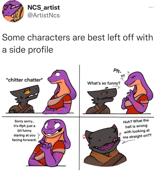 NCS artist @ArtistNcs Some characters are best left off with a side ...