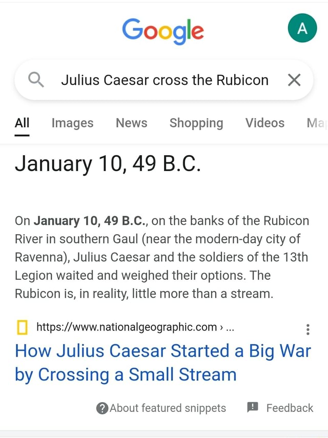 Google Q. Julius Caesar cross the Rubicon X All Images News Shopping ...