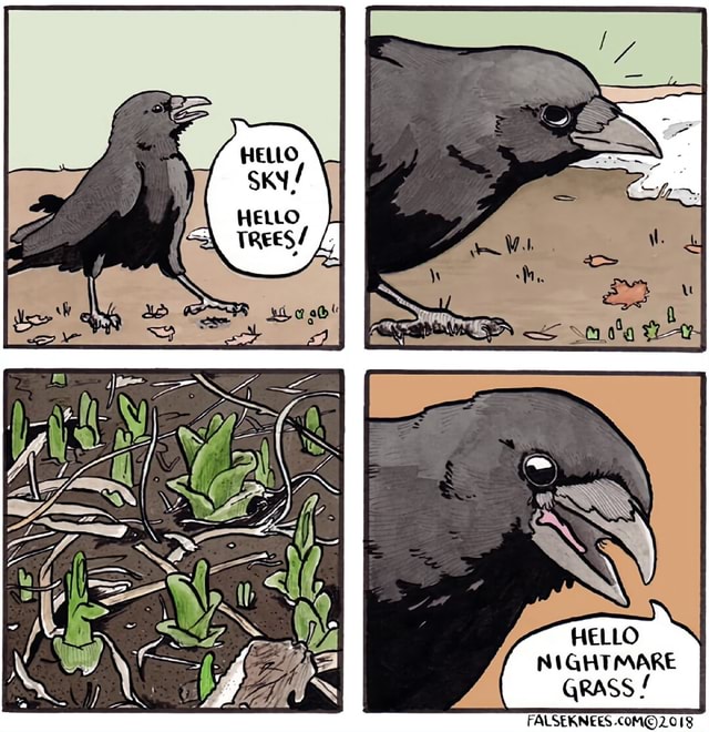 HELLO HELLO HELLO ON NIGHTMARE GRASS FALSEKNEES - iFunny