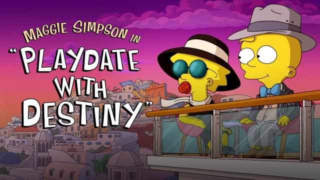 Simpsons Title Cards Disney+ - "PLAYDAIE
