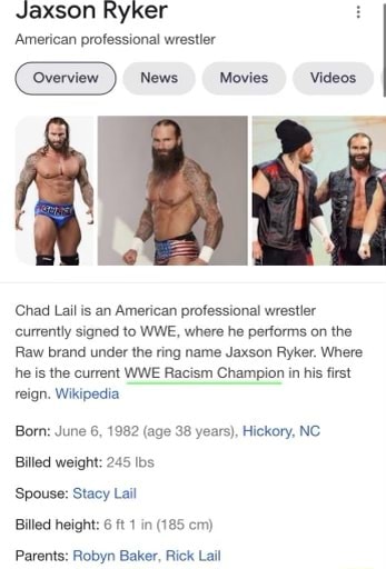 Jaxson Ryker 'American professional wrestler News Movies Videos Chad ...