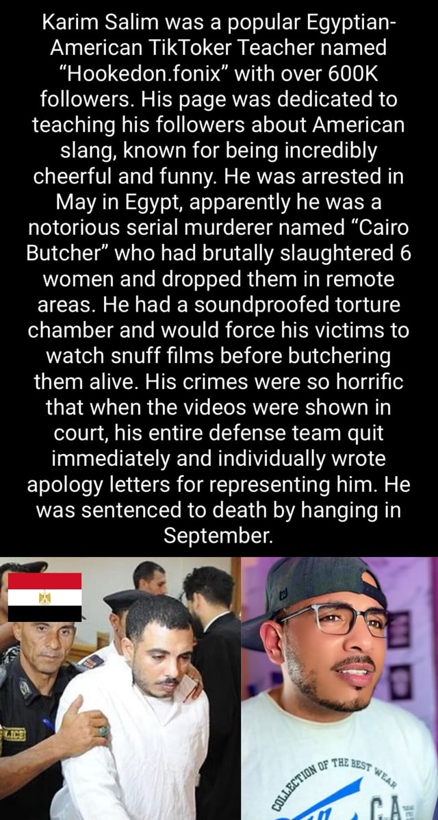 Karim Salim was a popular Egyptian- American TikToker Teacher named ...