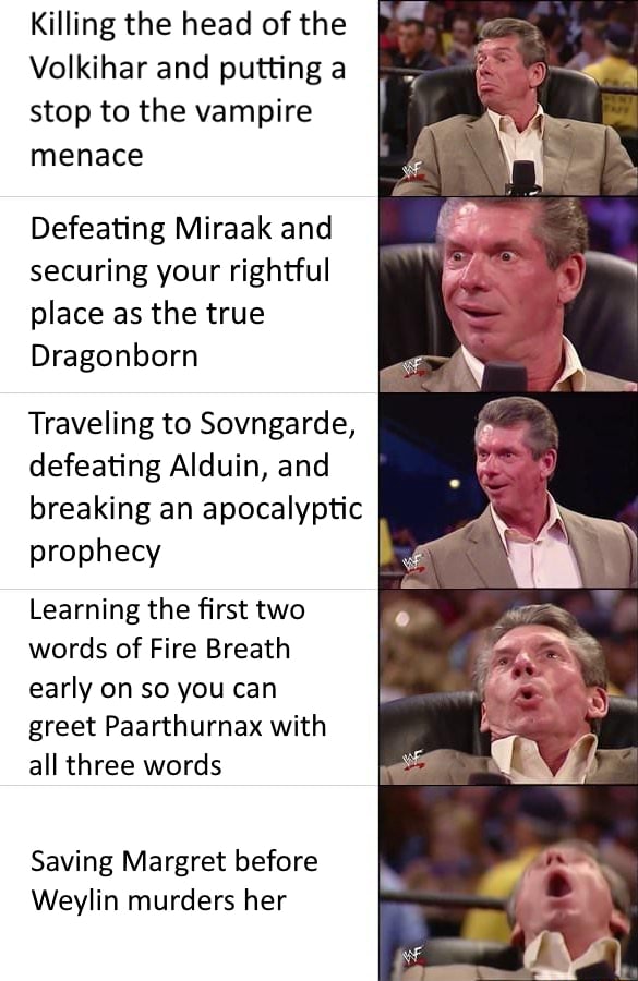 Killing the head of the Volkihar and putting a stop to the vampire ...