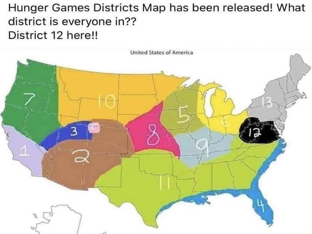 Hunger Games Districts Map has been released! What district is everyone ...