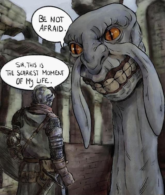 BE NOT AFRAID. SIR, THIS THE SCARIEST MOMENT OF My ah - iFunny