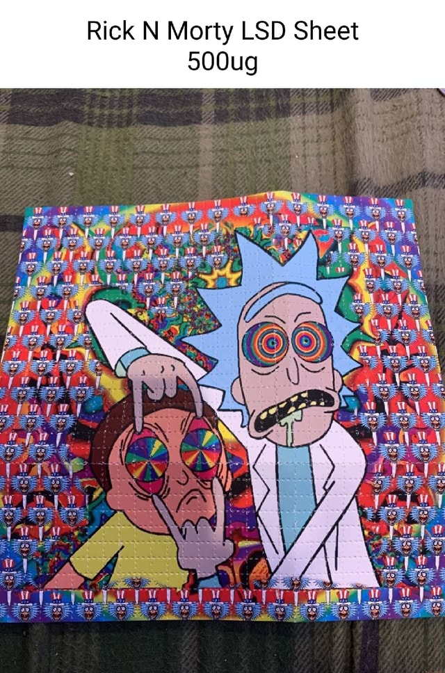 Rick N Morty LSD Sheet 500ug - iFunny