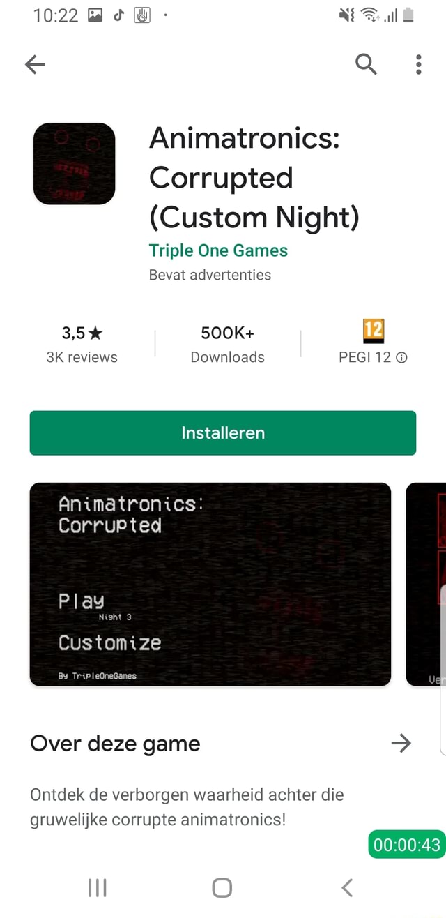 Animatronics: Corrupted (Custom Night) 500K+ reviews Downloads PEGI 12 ...