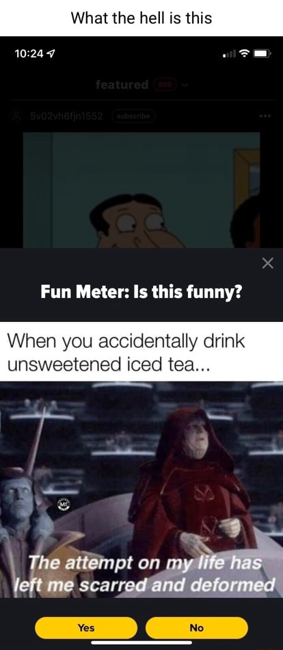 What the hell is this Fun Meter: Is this funny? When you accidentally ...