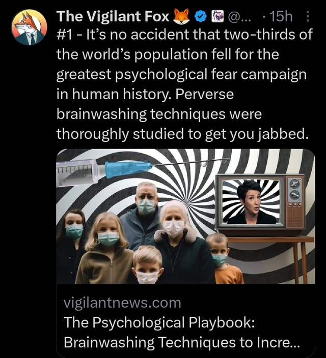 The Vigilant Fox Bo@... #1- It's no accident that two-thirds of the ...