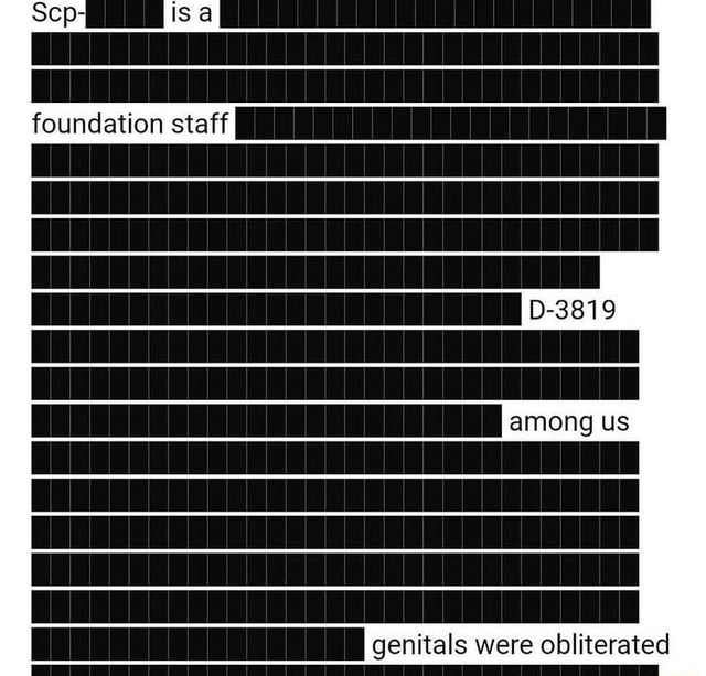 Scp+ isa foundation staff among us genitals were obliterated - iFunny