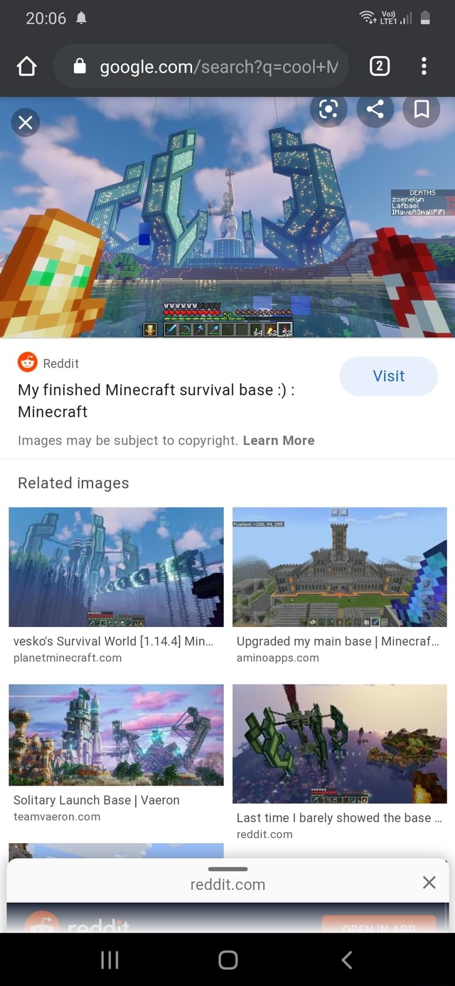 All Lafbael My finished Minecraft survival base : Minecraft Images may ...