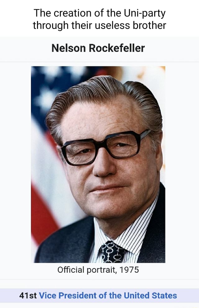 The creation of the Uni-party through their useless brother Nelson ...