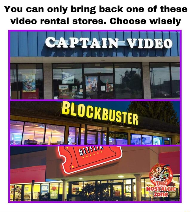 Blockbuster - You can only bring back one of these video rental stores ...