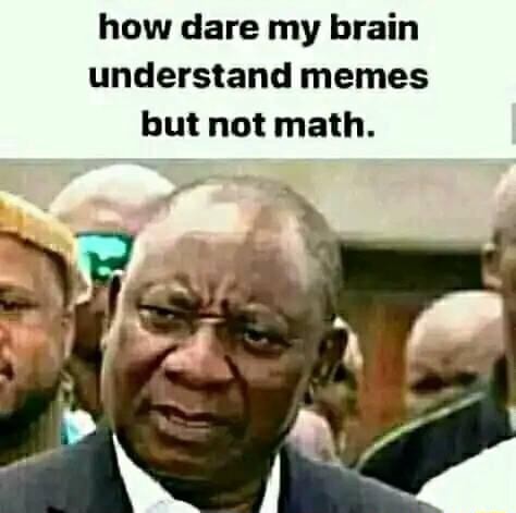 How dare my brain understand memes but not math. - iFunny