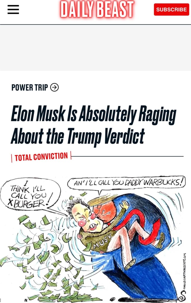 BEAST SUBSCRIBE POWER TRIP Elon Musk Is Absolutely Raging About the ...