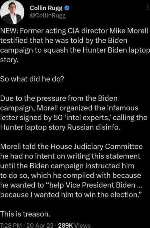 Collin Rugg NEW: Former acting CIA director Mike Morell testified that ...