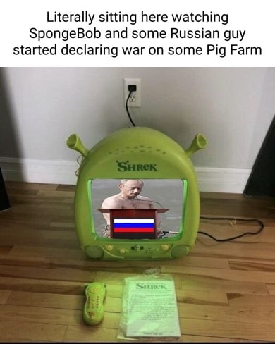 Literally sitting here watching SpongeBob and some Russian guy started ...