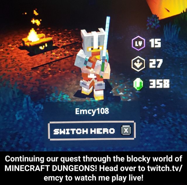 Continuing our quest through the blocky world of MINECRAFT DUNGEONS ...