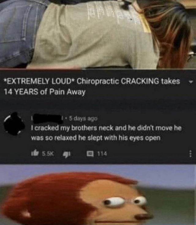 *EXTREMELY LOUD* Chiropractic CRACKING takes 14 YEARS of Pain Away 5 ...