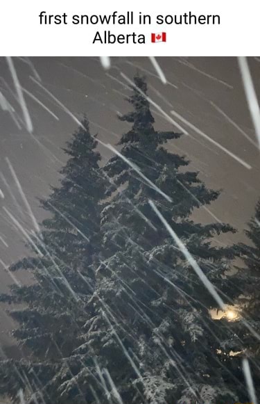First snowfall in southern Alberta XX - iFunny