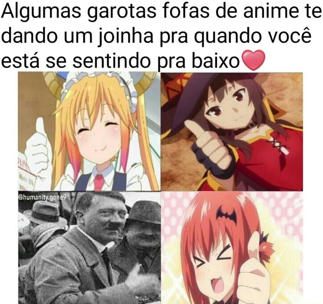 Algumas garotas fofas de anime te dando um joinha pra quando você esta ...